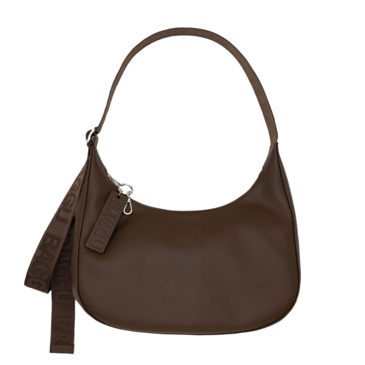 Baggu Medium Recycled Leather Crescent Bag in Brown – Te Koop
