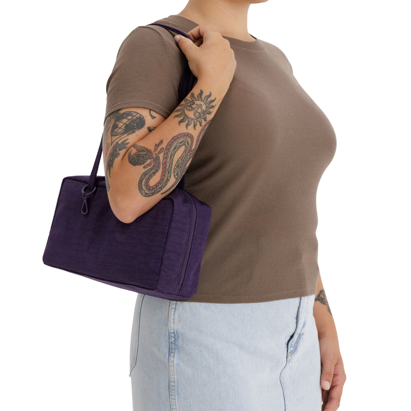 Baggu Nylon Bowler Bag in Fig – Te Koop