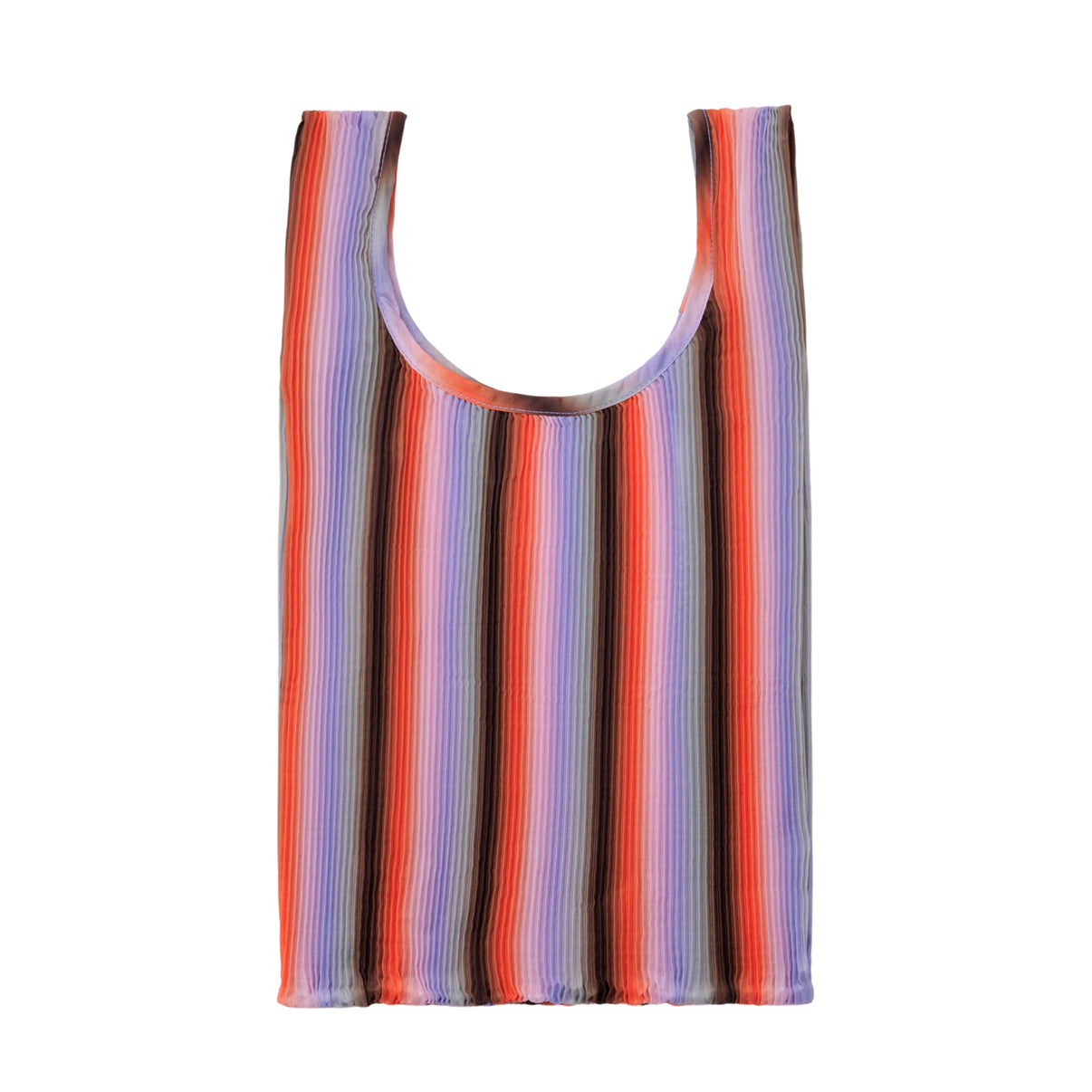 Baggu Pleated Baggu in Gradient Stripe Poppy & Lilac – Te Koop