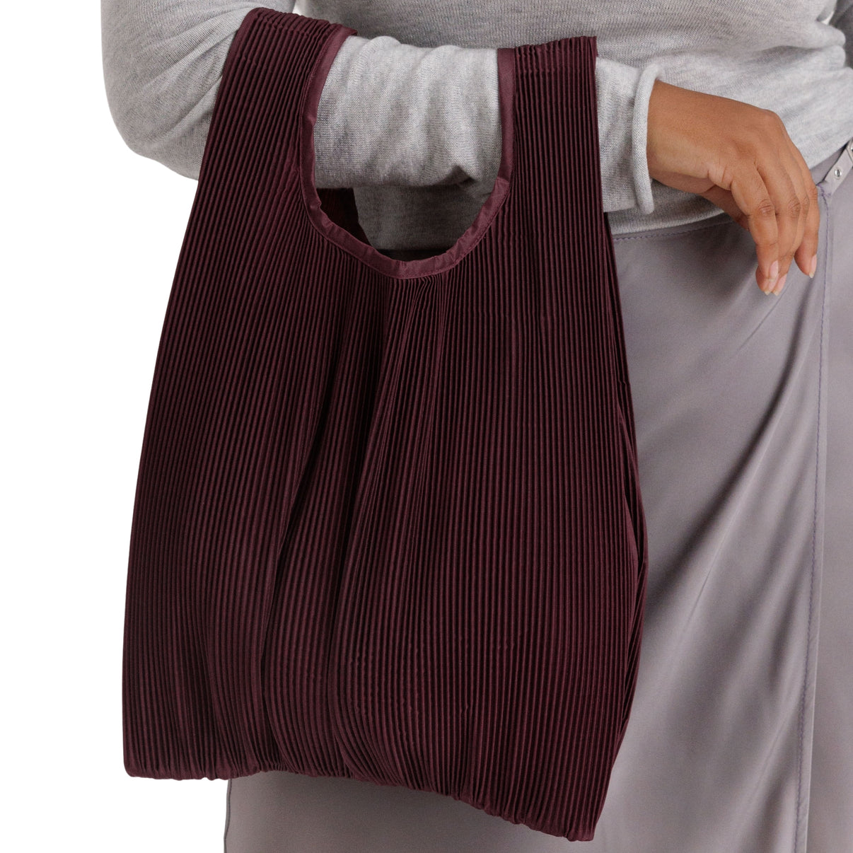 Baggu Pleated Baggu in Mahogany – Te Koop