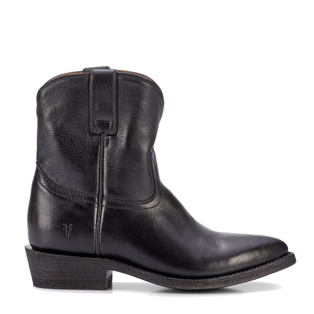 Frye Women's Billy Short in Black/Soft Tumbled Leather ...
